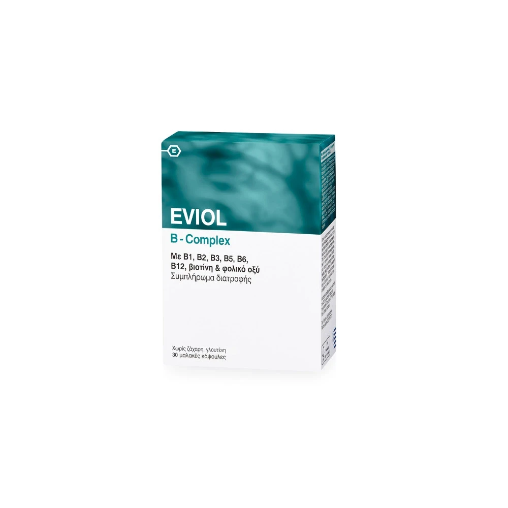 Eviol Συμπλήρωμα Διατροφής B-Complex 30 Soft Caps | PharmaBest Online ...